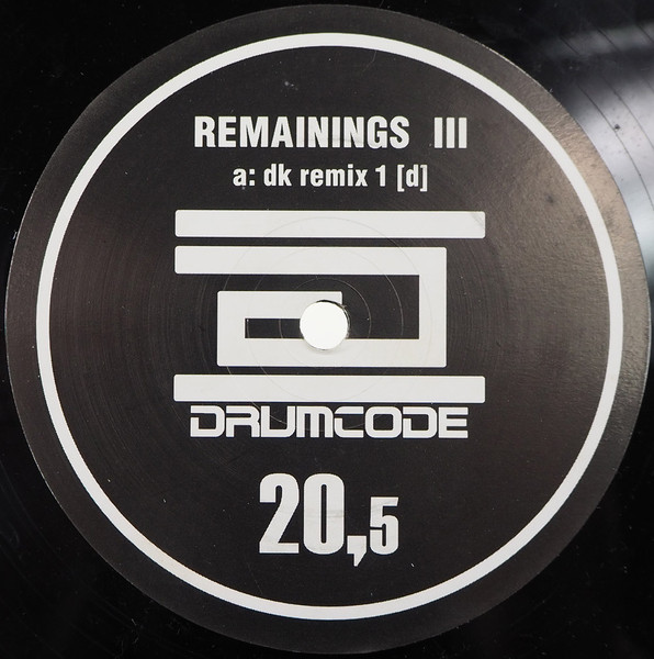 Adam Beyer – Remainings III [DRUMCODE] – AVG RECORD STORE