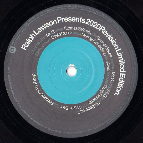 Ralph Lawson – 2020 Revision – AVG RECORD STORE